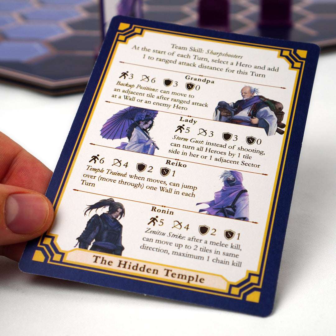 Heroes of Timeline - board game with unique setting and heroes