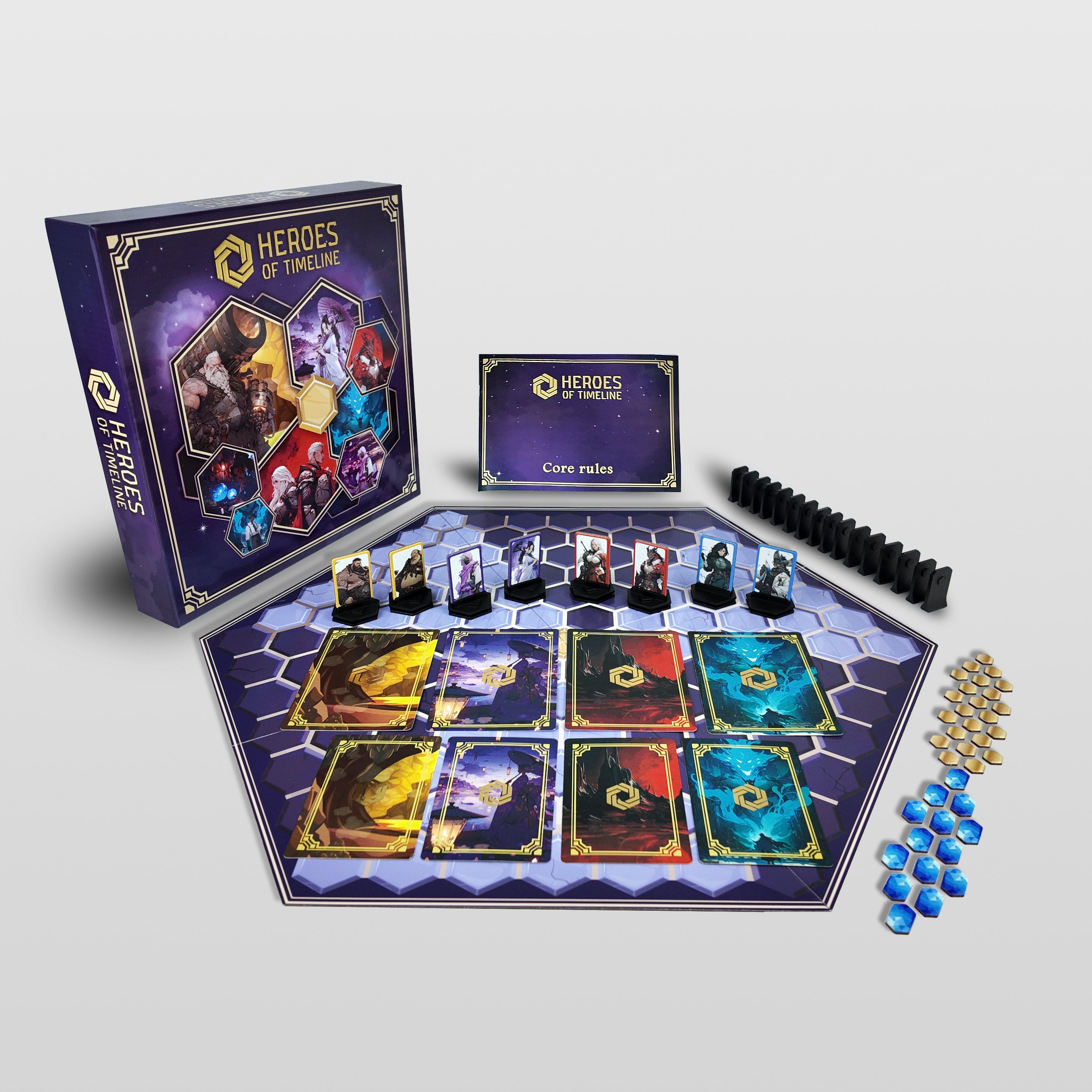 Heroes of Timeline - board game with unique setting and heroes